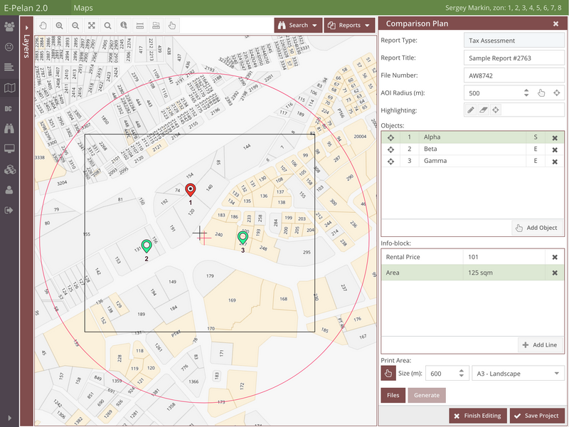 E-Pelan – Online mapping and reporting system